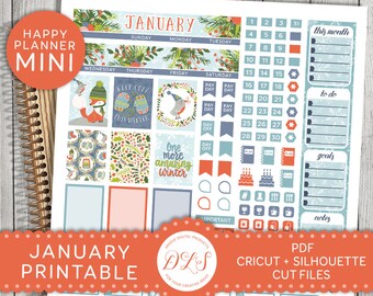 Mini Happy Planner November November Monthly Printable Kit | Etsy