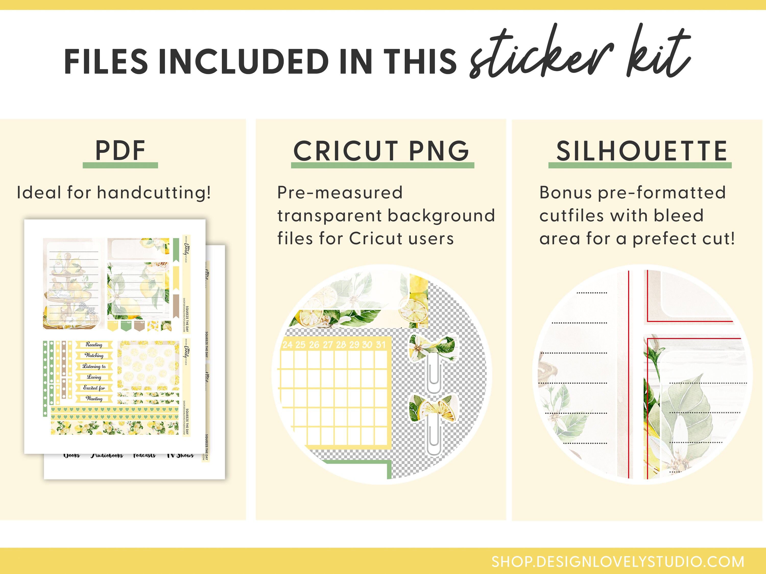 Notes Page Sticker Kit Printable Planner Stickers Monthly - Etsy