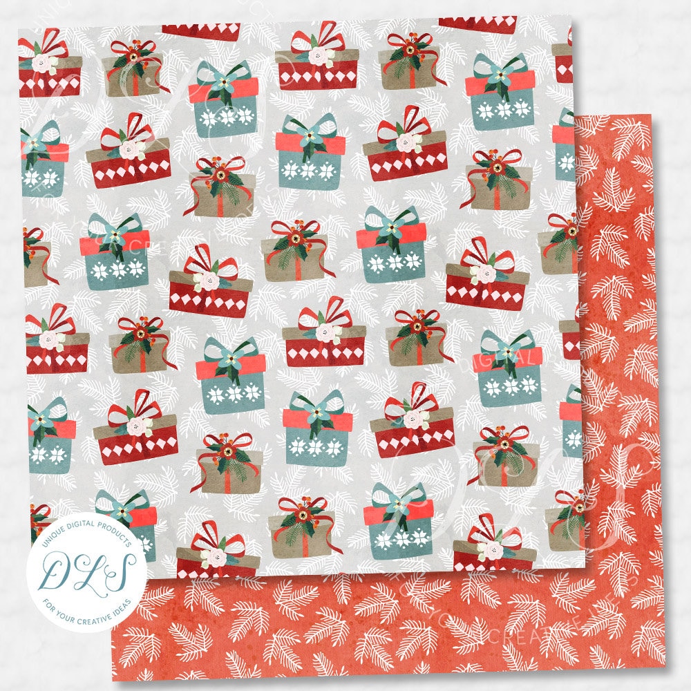 Winter Digital Paper Winter Digital Backdrop Christmas - Etsy