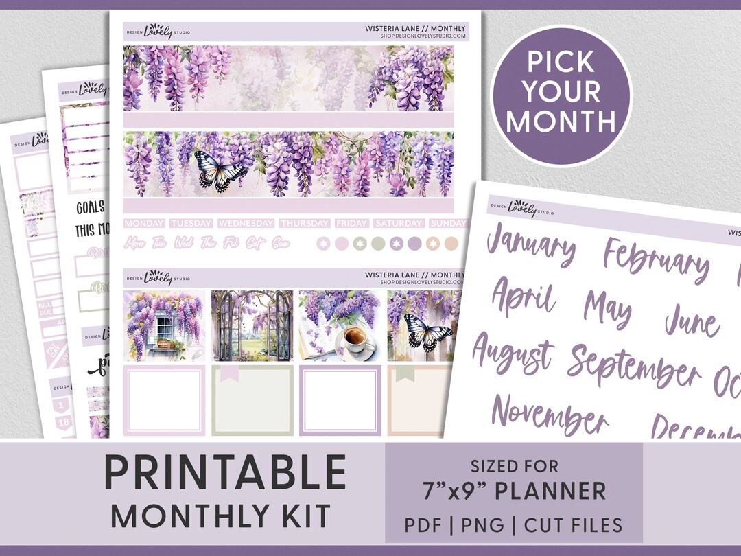 April Monthly Kit, May Planner Stickers, May Monthly Sticker Kit, May ...