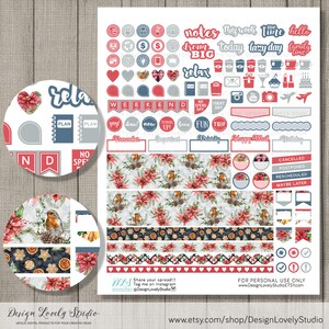 CHRISTMAS Planner Stickers, Printable Stickers, Weekly Sticker Kit ...