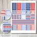 4th of July Weekly Sticker Kit, Printable Planner Stickers Kit, July ...