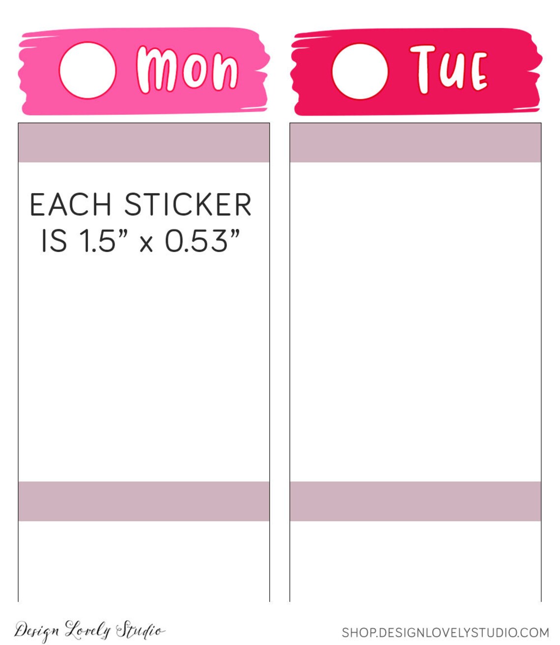 DATE COVERS Planner Stickers Printable Date Covers Weekdays - Etsy