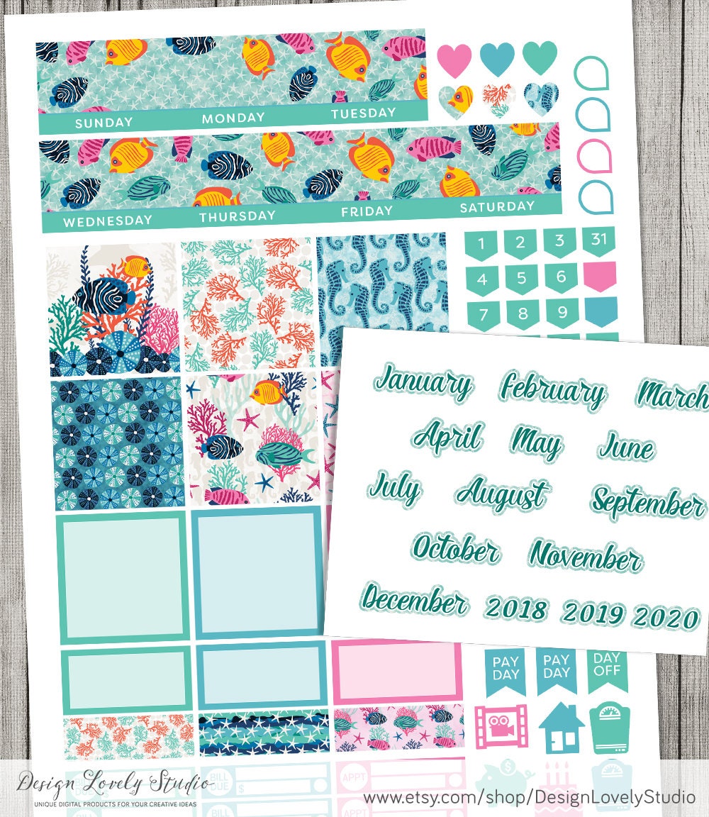 Happy Planner Monthly Kit Happy Planner Monthly Printable | Etsy