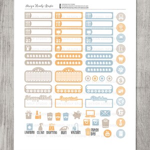 Printable THANKSGIVING Planner Stickers, Big Happy Planner, Printable ...