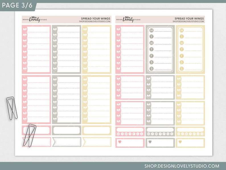 Butterfly Planner Stickers, Spring Stickers, Summer Stickers, Printable ...