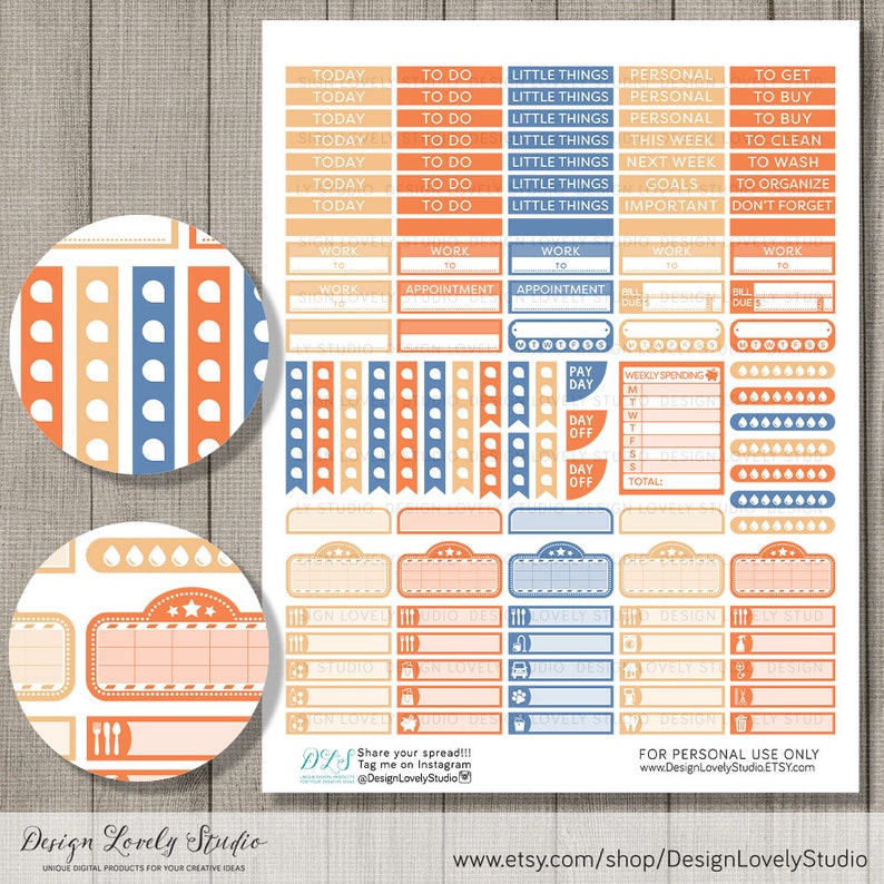 Printable Vertical Planner Stickers Floral Planner Stickers - Etsy