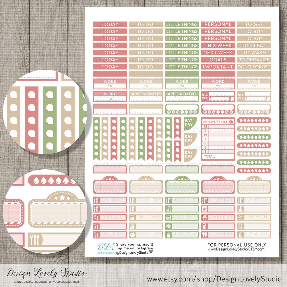 NEW YEAR Planner Stickers Printable Planner Stickers January - Etsy