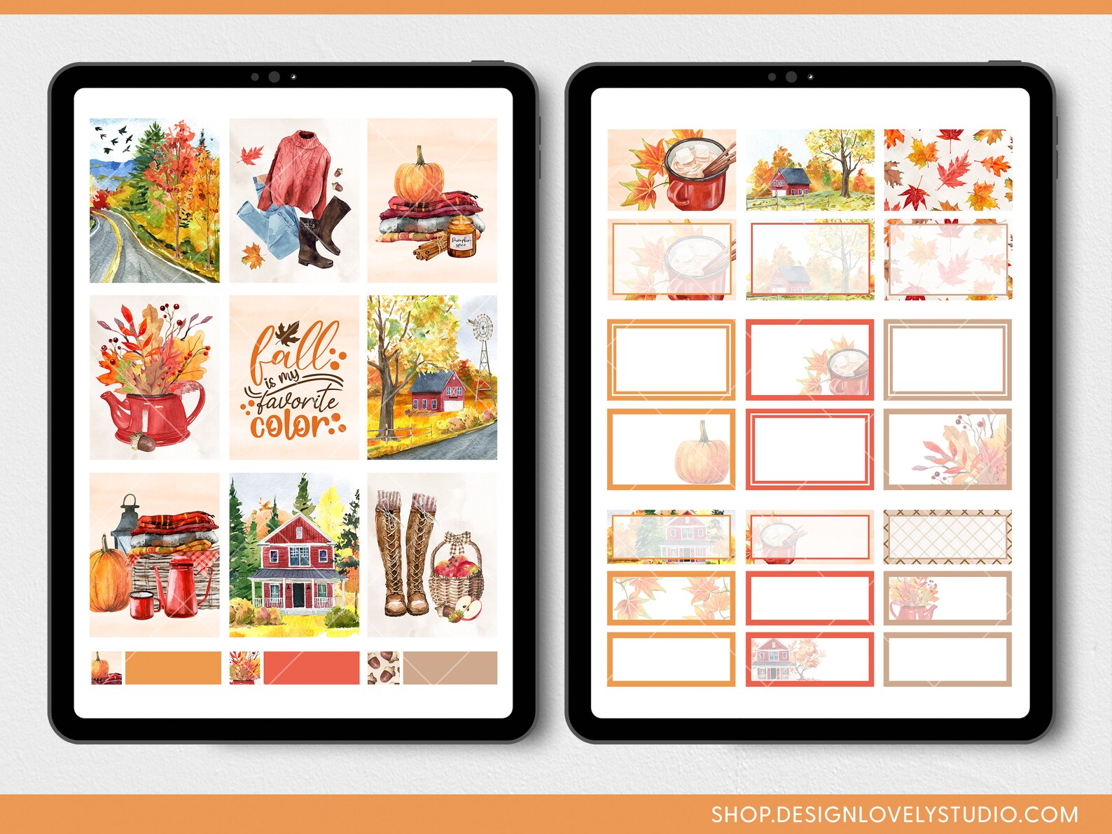 Goodnotes Stickers Fall Digital Planner Stickers Autumn - Etsy