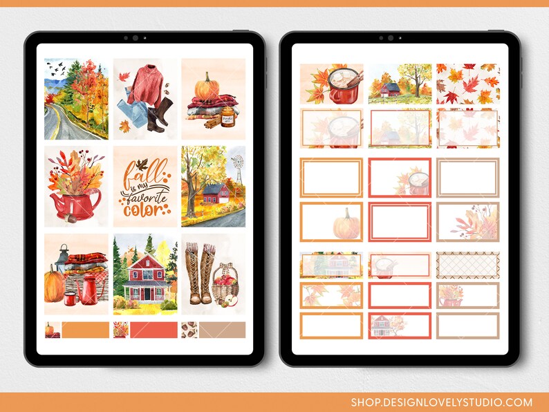 Goodnotes Stickers, Fall Digital Planner Stickers, Autumn Digital ...