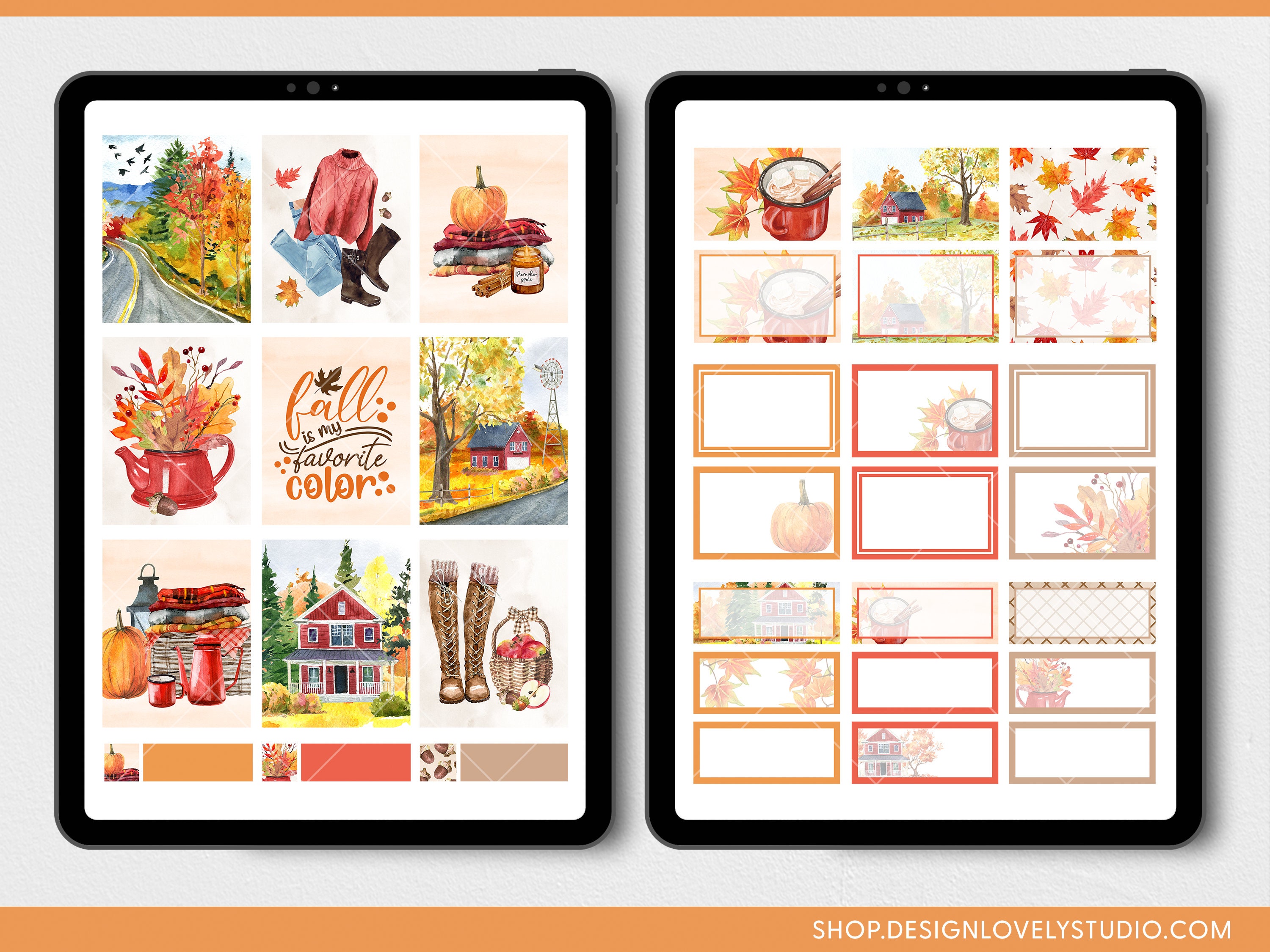 Goodnotes Stickers, Fall Digital Planner Stickers, Autumn Digital ...