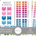 Printable Page Flags Planner Stickers Multicolor Page Flags | Etsy