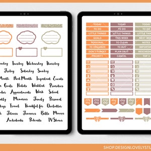 Goodnotes Stickers, Fall Digital Planner Stickers, Autumn Digital ...