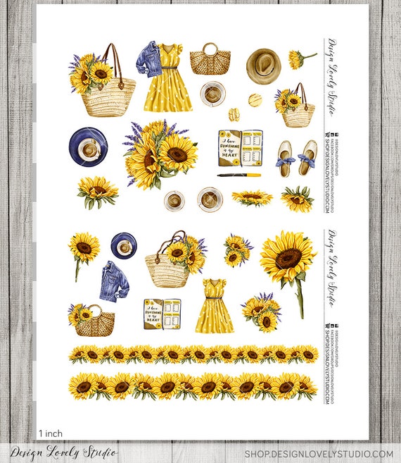 Paper Spring Stickers Summer Planner Dinner Stickers Summer Cookout ...