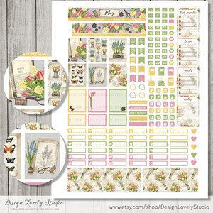 Mini Happy Planner MAY Stickers Kit, Printable May Monthly Kit, Spring ...