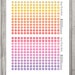 Printable Date Dot Planner Stickers, Pastel Date Dot Stickers, Date ...