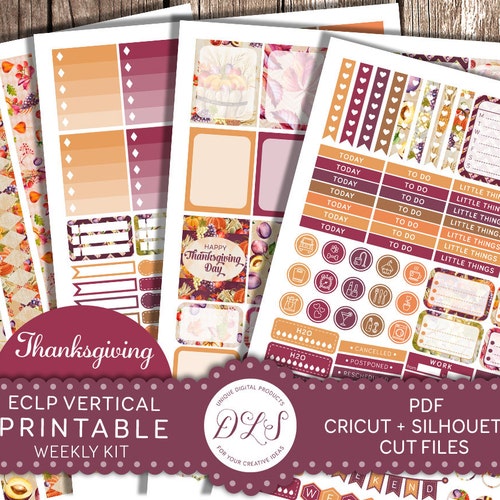 Printable Weekly Kit Planner Stickers 235 Stickers Fit Erin - Etsy