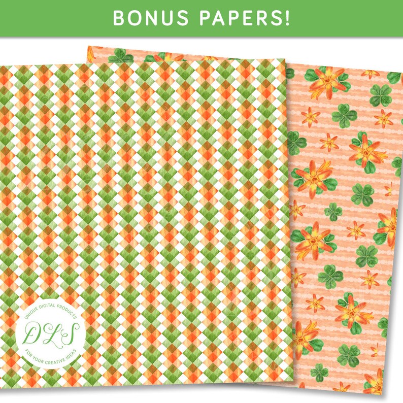 St Patricks Day Digital Paper St Pattys Day Digital | Etsy