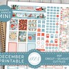 DECEMBER Printable Planner Stickers, Happy Planner Stickers, December ...