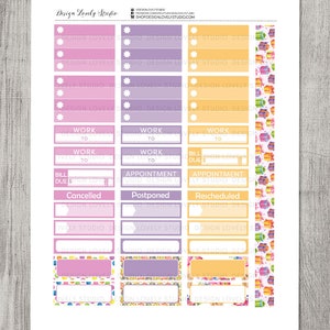 PRINTABLE Birthday Planner Stickers Kit, Big Happy Planner Stickers Kit ...