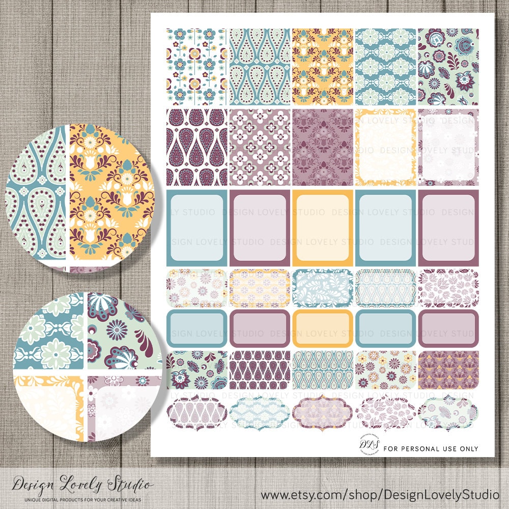 Weekly Kit for Erin Condren ECLP Vertical Stickers Pastel | Etsy