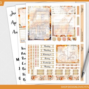 Printable Notes Page Sticker Kit, Printable Planner Stickers, Monthly ...
