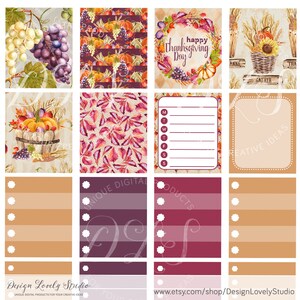 Thanksgiving Weekly Planner Kit, Thanksgiving Mini Happy Planner ...