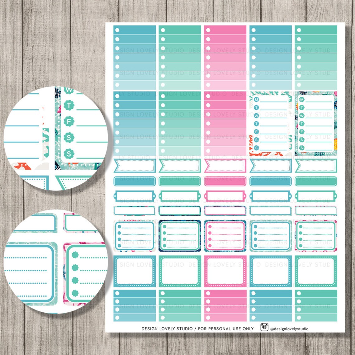 Summer Planner Stickers Happy Planner Weekly Kit Happy - Etsy