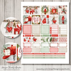 CHRISTMAS Planner Stickers Kit, Printable Weekly Kit, Fits Erin Condren ...