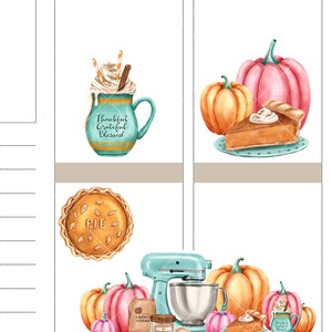 Printable THANKSGIVING Planner Stickers, Thanksgiving Scrapbook ...