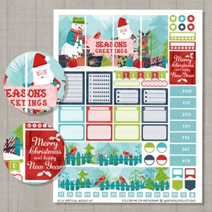 Christmas Planner Stickers, Printable Christmas Stickers, Erin Condren ...