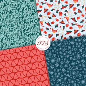 Christmas Background Winter Digital Paper Pack Christmas Backdrop ...