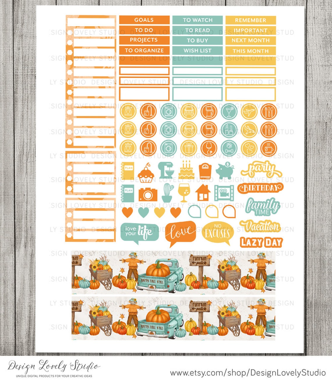 Fall Monthly Kit Printable September Monthly Printable Kit - Etsy