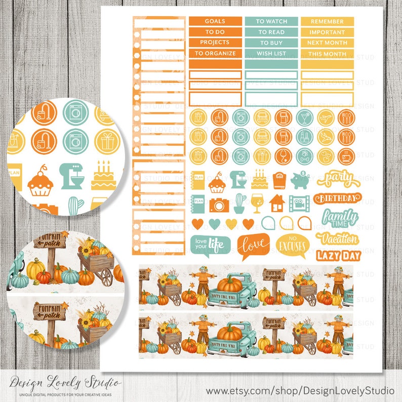 October Monthly Planner Kit October Monthly Printable - Etsy