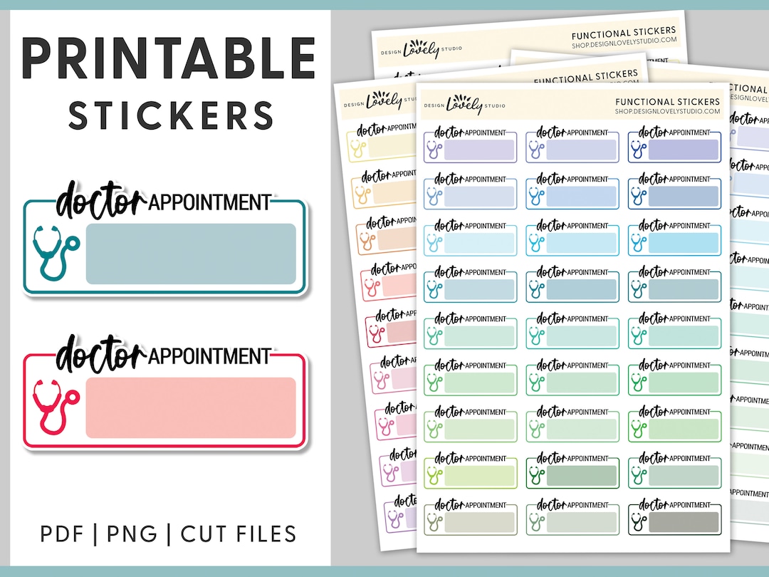 Doctor Appointment Stickers, Doctor Appointment Reminder Sticker ...