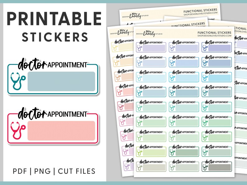 Doctor Appointment Stickers, Doctor Appointment Reminder Sticker ...