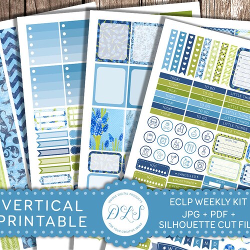 Printable Weekly Kit Planner Stickers 235 Stickers Fit Erin - Etsy
