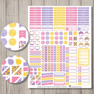 Happy Planner Easter Kit, Easter Planner Stickers, Happy Planner April ...
