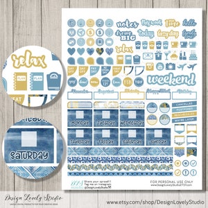 Happy Planner Printable Sticker Kit, Weekly Planner Stickers, Printable ...