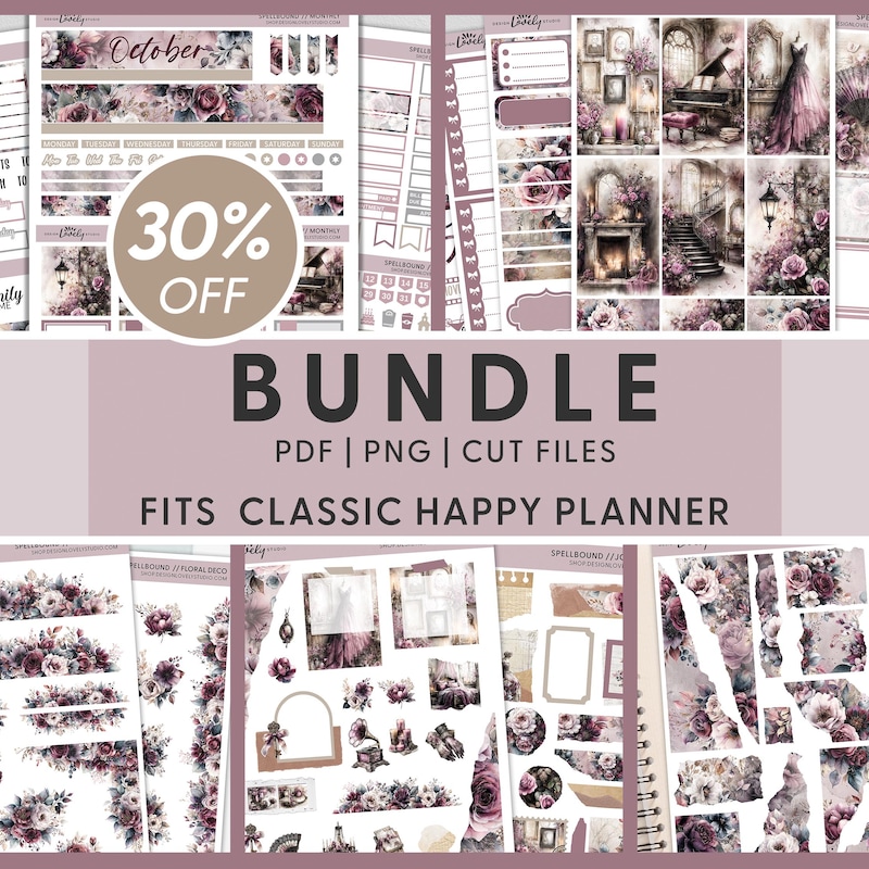 Gothic Monthly Stickers - Etsy