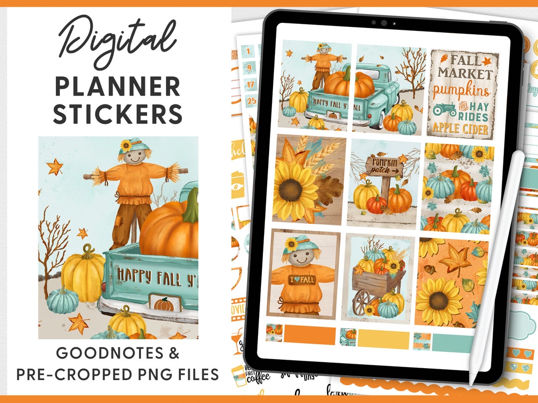 Goodnotes Stickers, Fall Digital Planner Stickers, Autumn Digital ...