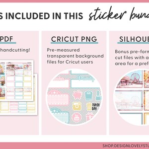 Carnival Printable Planner Stickers Bundle, Monthly, Weekly, and ...