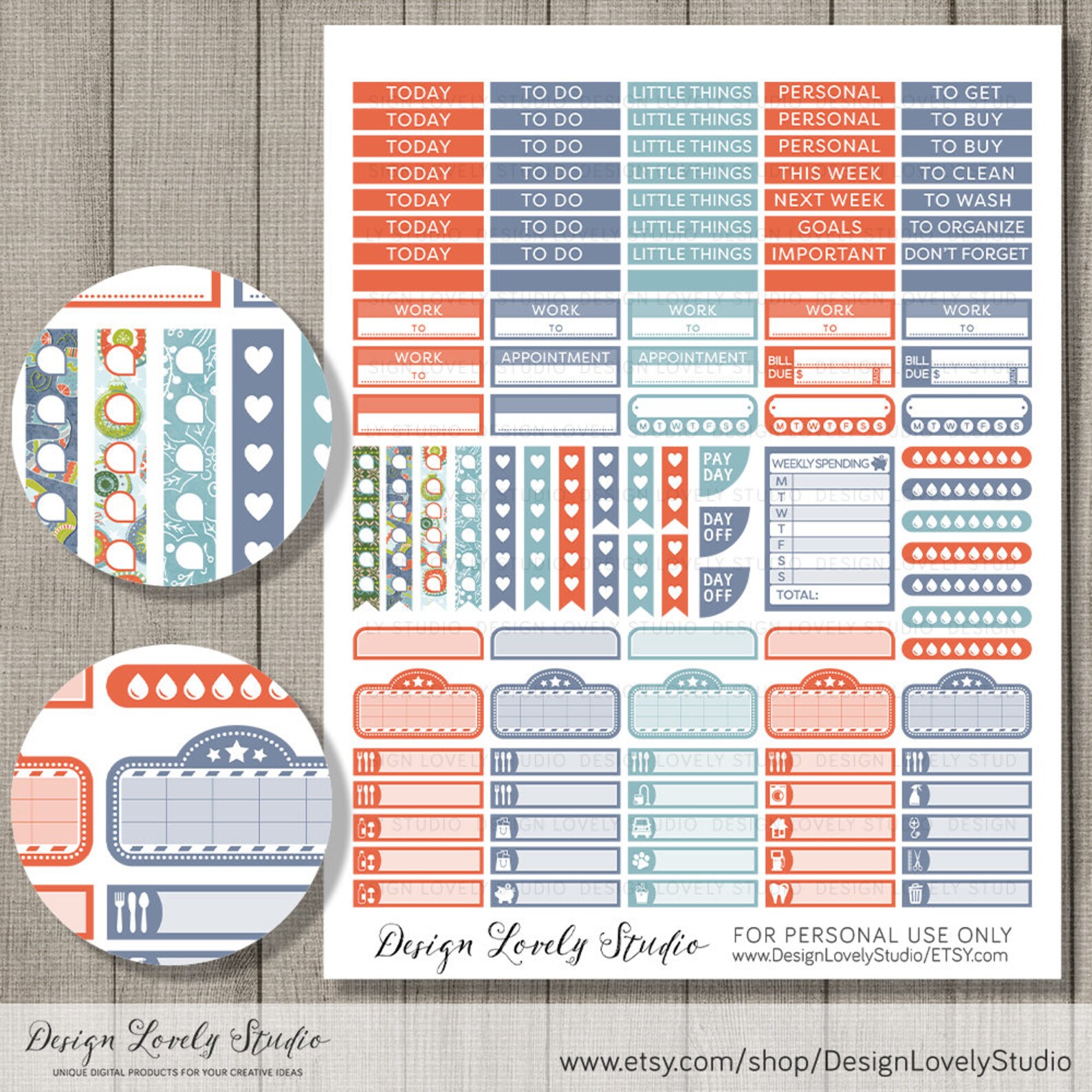 Christmas Planner Stickers, Fits Erin Condren Vertical, Winter Planner ...