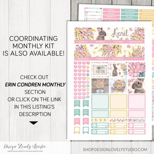 April NOTES PAGE Planner Stickers, Printable ECLP Notes Page, Spring ...