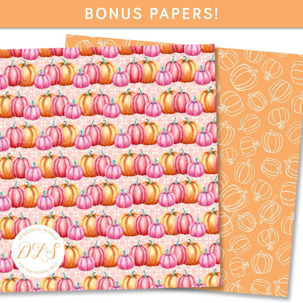 THANKSGIVING Digital Paper Pumpkin Pie Digital Paper - Etsy