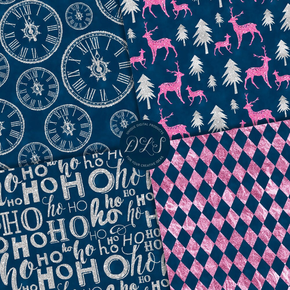 Digital Christmas Background / Christmas Digital Paper Pack / - Etsy