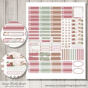 Printable Thanksgiving Planner Stickers Kit, Horizontal Planner ...
