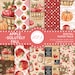Apple Digital Paper, Fall Digital Background, Thanksgiving Pattern ...