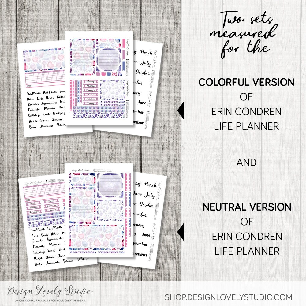 Printable NOTES PAGE Stickers Monthly Notes Page ECLP - Etsy