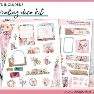 Carnival Printable Planner Stickers Bundle, Monthly, Weekly, and ...